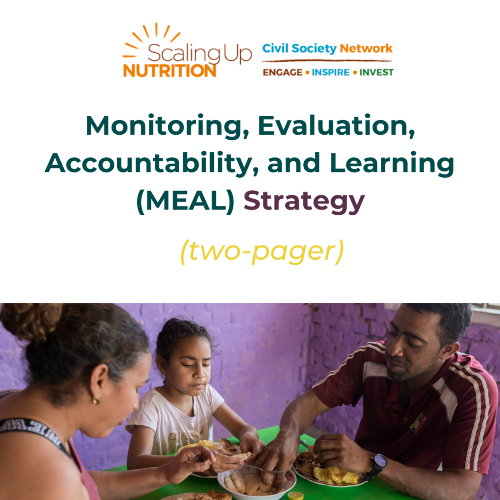Monitoring, Evaluation, Accountability, and Learning (MEAL) Strategy ...